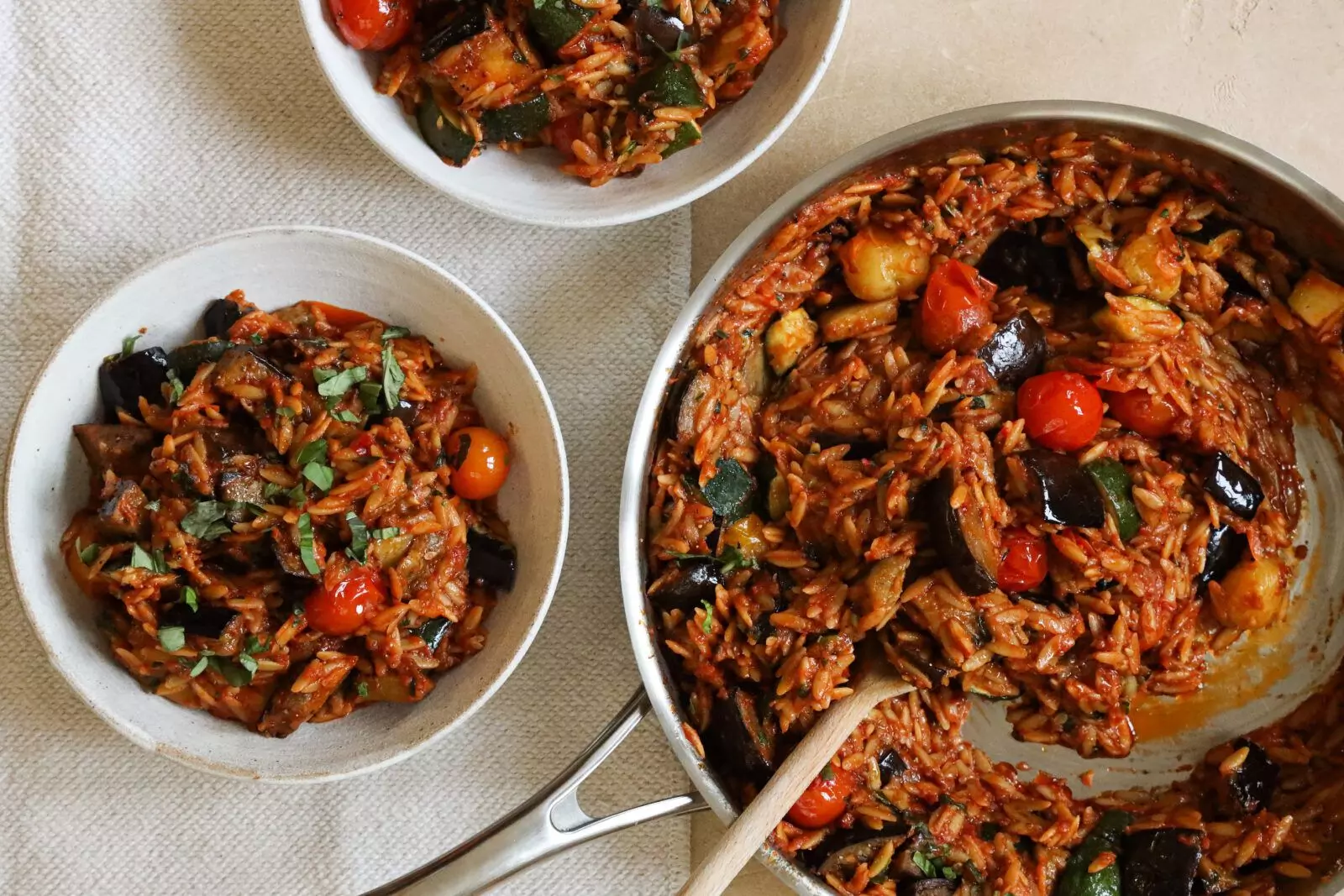 Roast Ratatouille Orzo | BOSH!