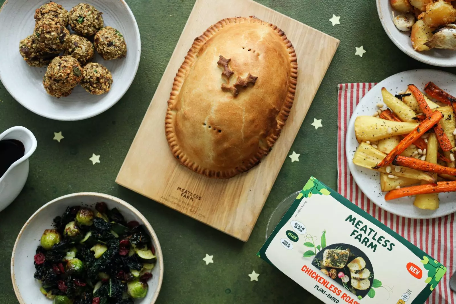 Plant-Based 'Chicken' and Festive Stuffing Wellington | BOSH!