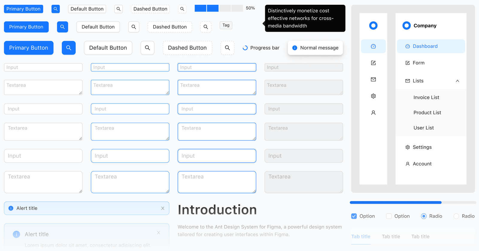Ant Design System for Figma - UI Kit