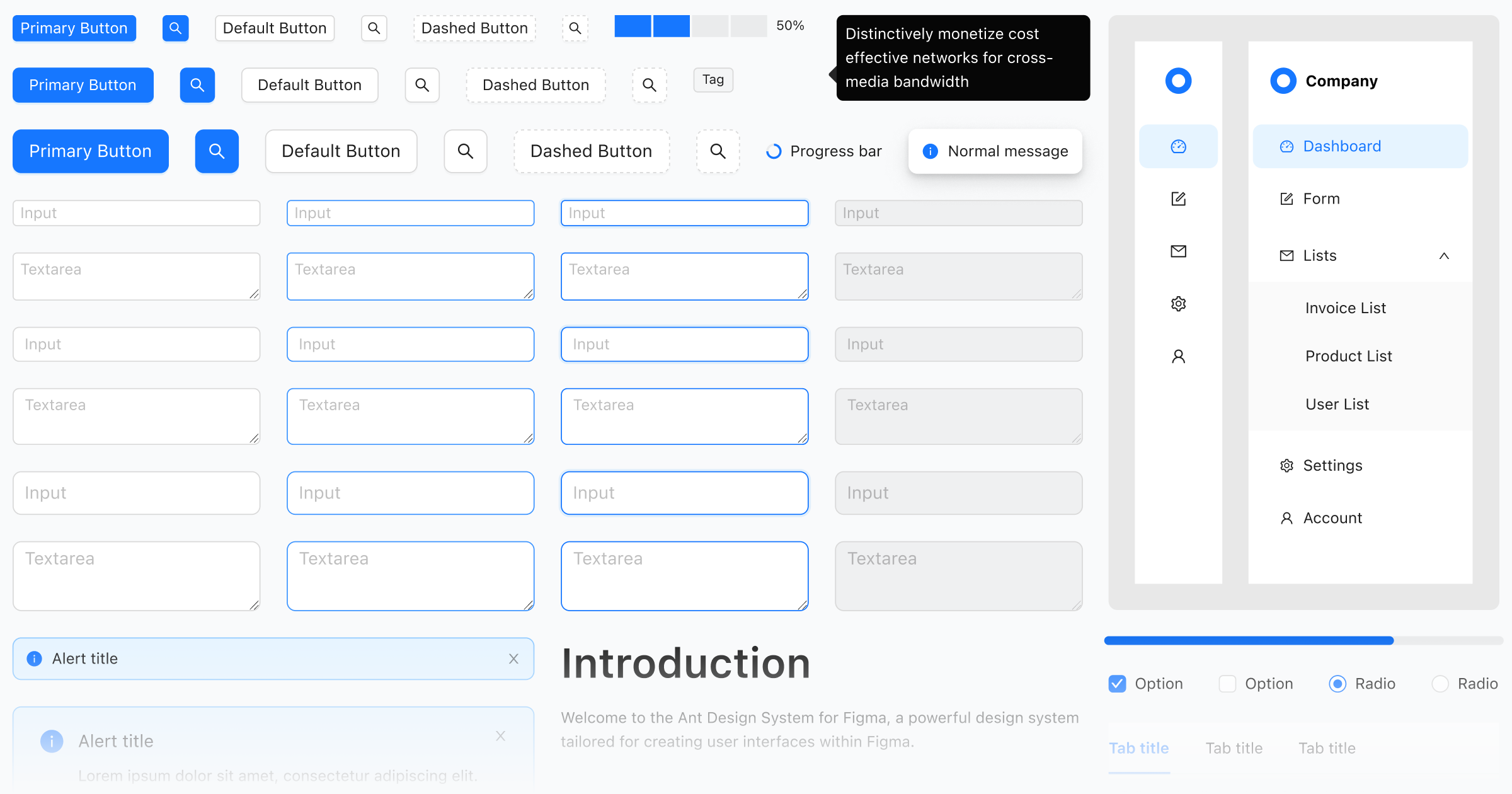 Ant Design System for Figma - UI Kit