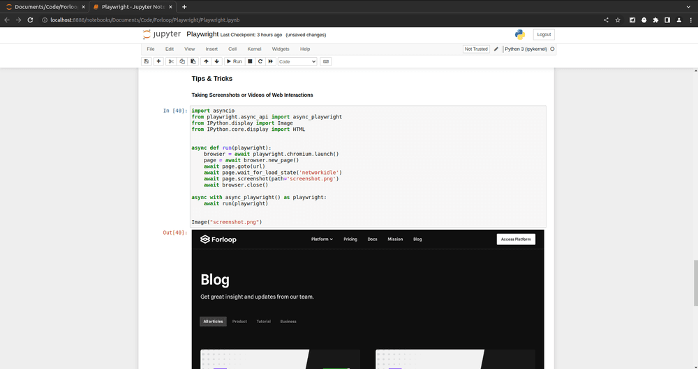 Playwright introduction: A web scraping tools in practice : : Forloop