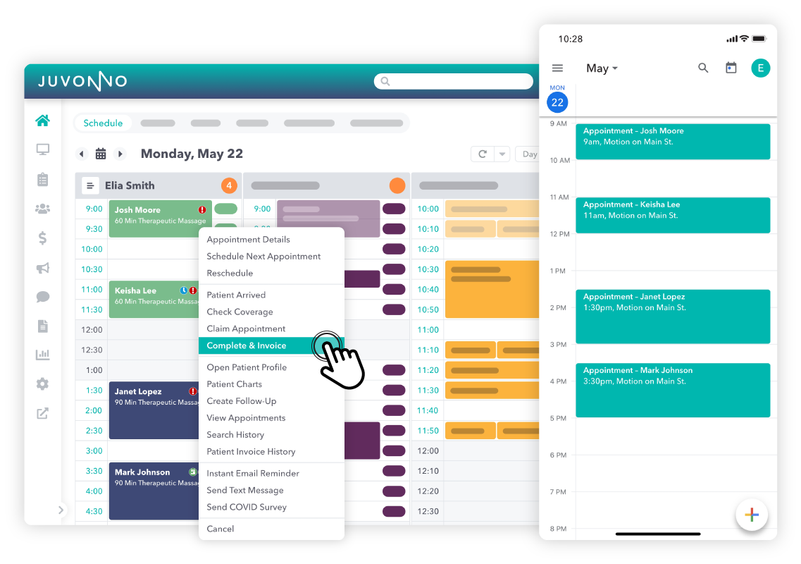 Juvonno Clinic Software | Appointment Scheduling & Reminders