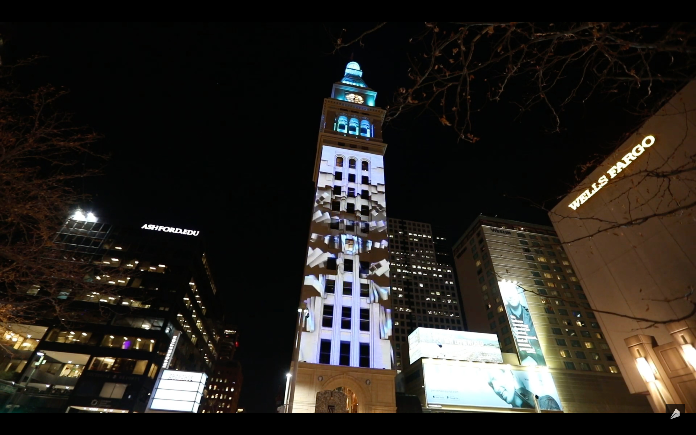 Incunabula: Denver Clock Tower Transformed through Projection Mapping