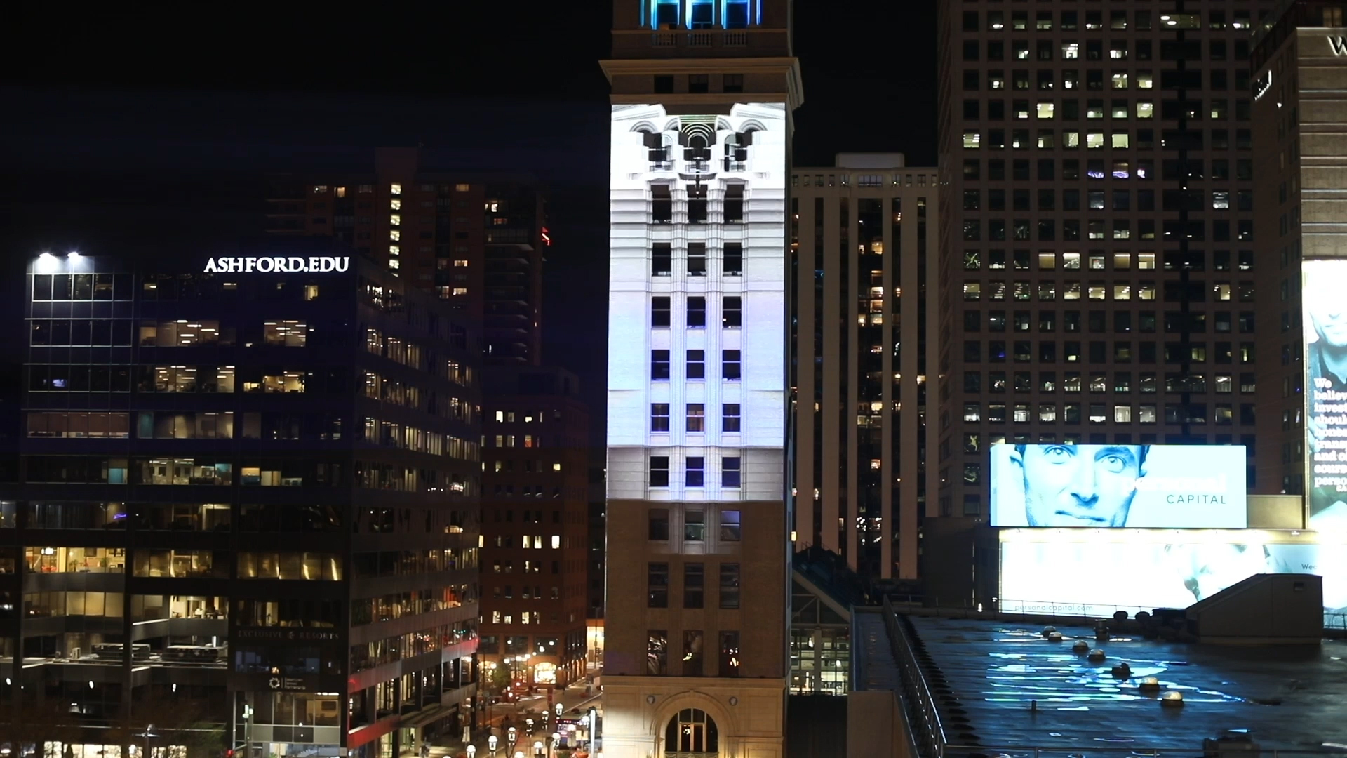 Incunabula: Denver Clock Tower Transformed through Projection Mapping