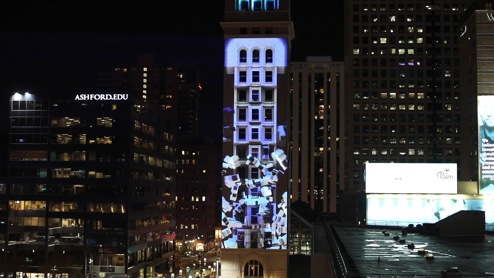 Incunabula: Denver Clock Tower Transformed through Projection Mapping