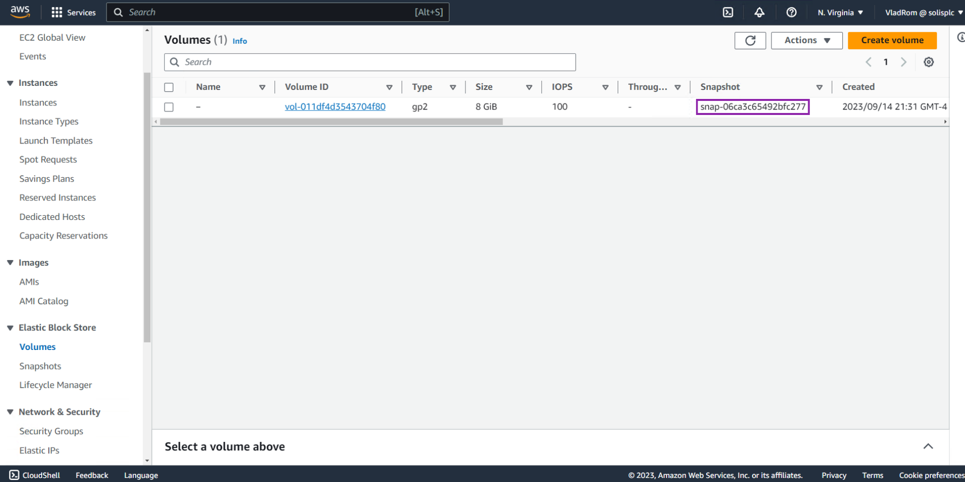 How to Create an EBS Volume from an EBS Snapshot
