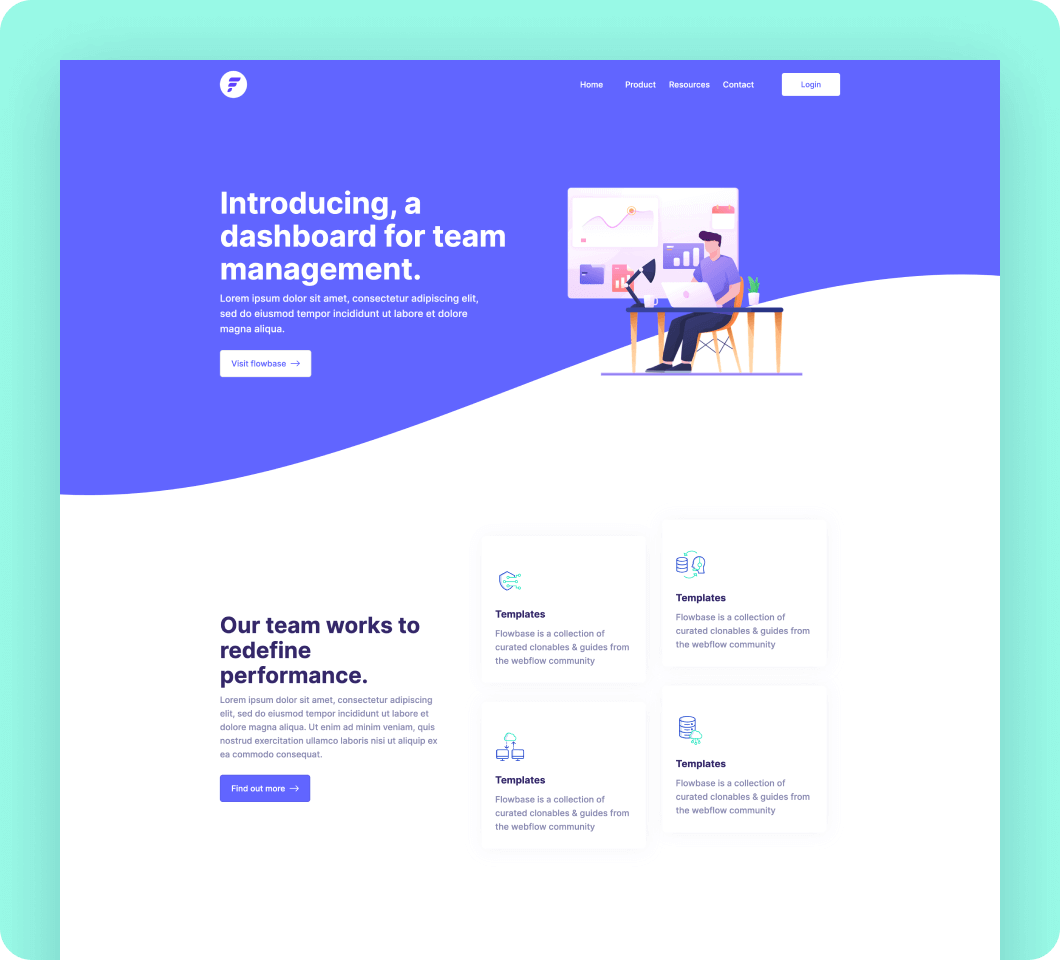 Saas template 12 for Webflow | Webflow Templates
