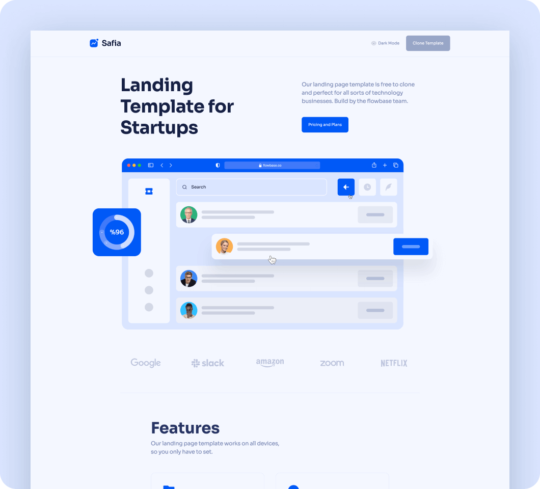 Saas template 2 for Webflow | Webflow Templates