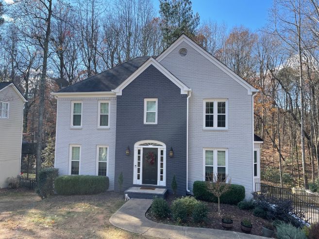 A Stunning Exterior Makeover With James Hardie Siding and Brick Paint ...