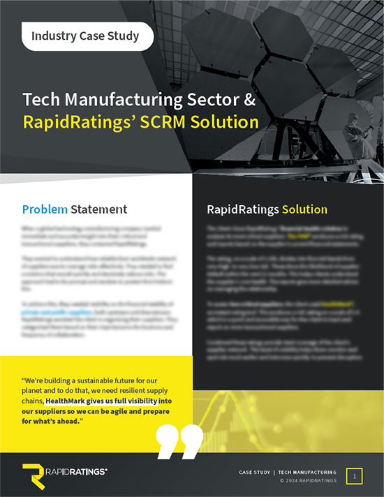 Tech Manufacturing Case Study | RapidRatings