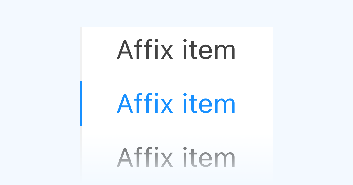 Figma Affix Component | Ant Design System for Figma