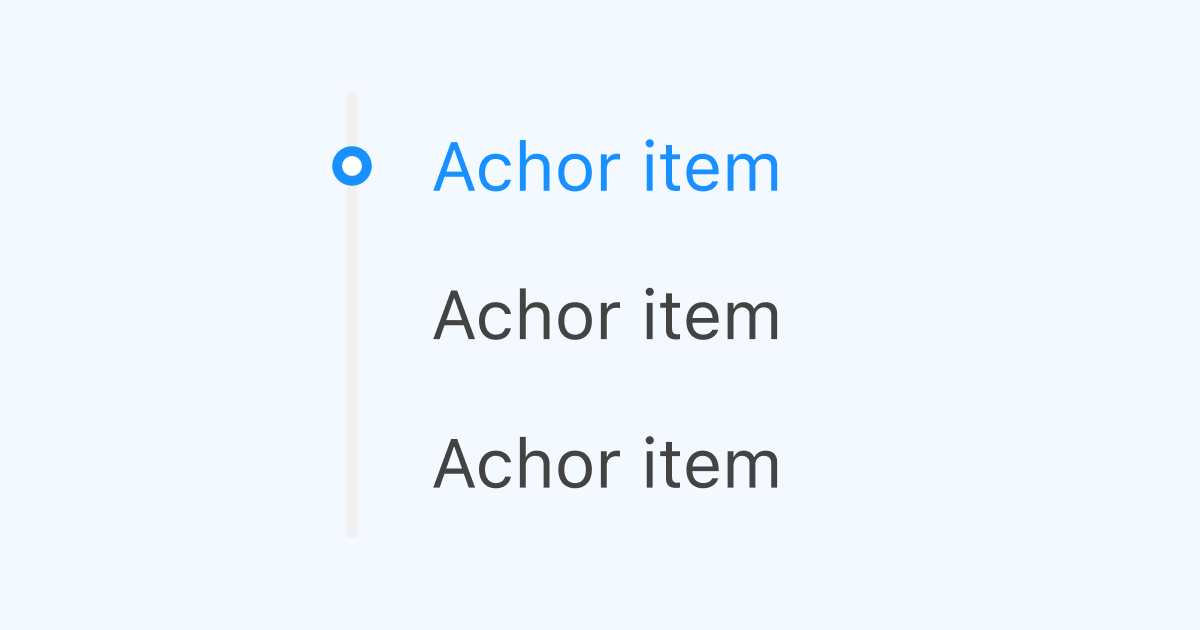 Figma Anchor Component | Ant Design System for Figma