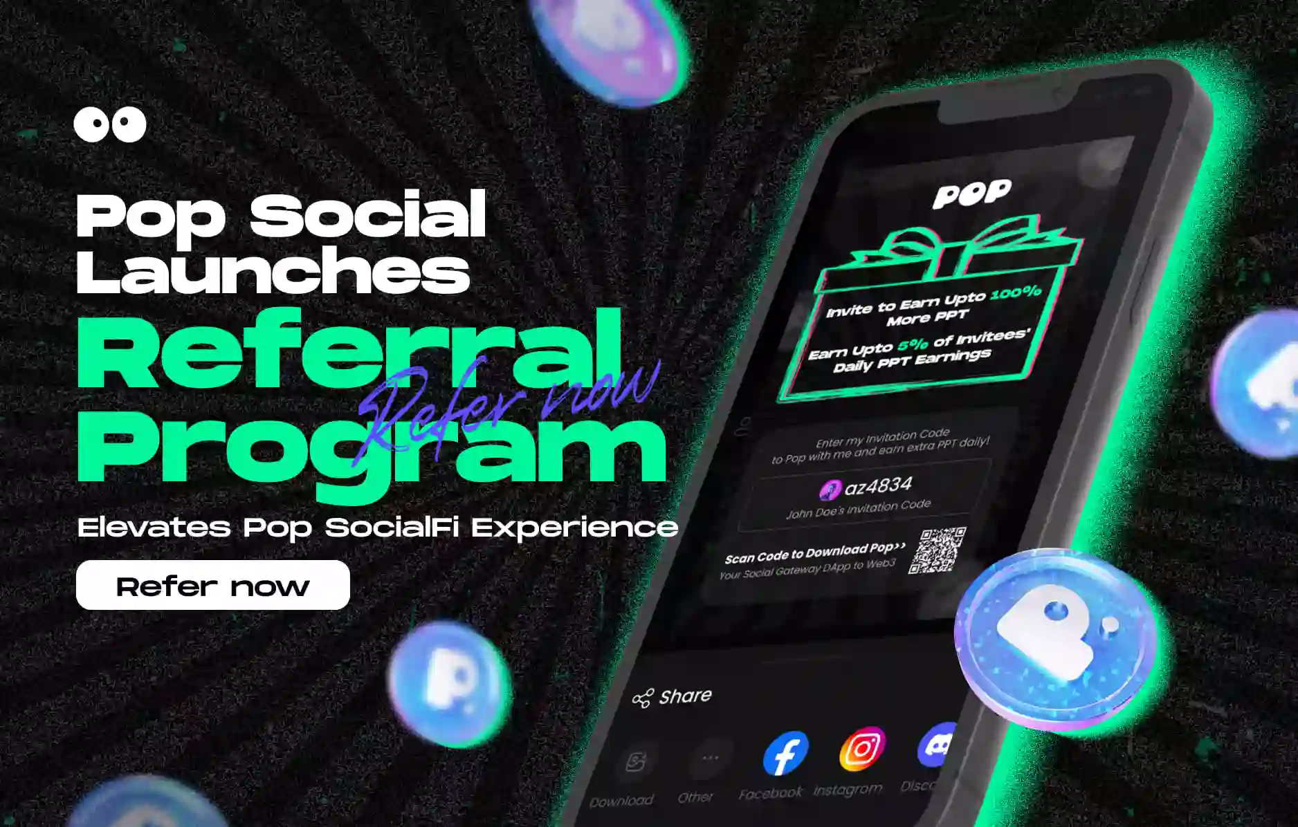 Pop Social Launches Referral Program, Elevates Pop SocialFi Experience