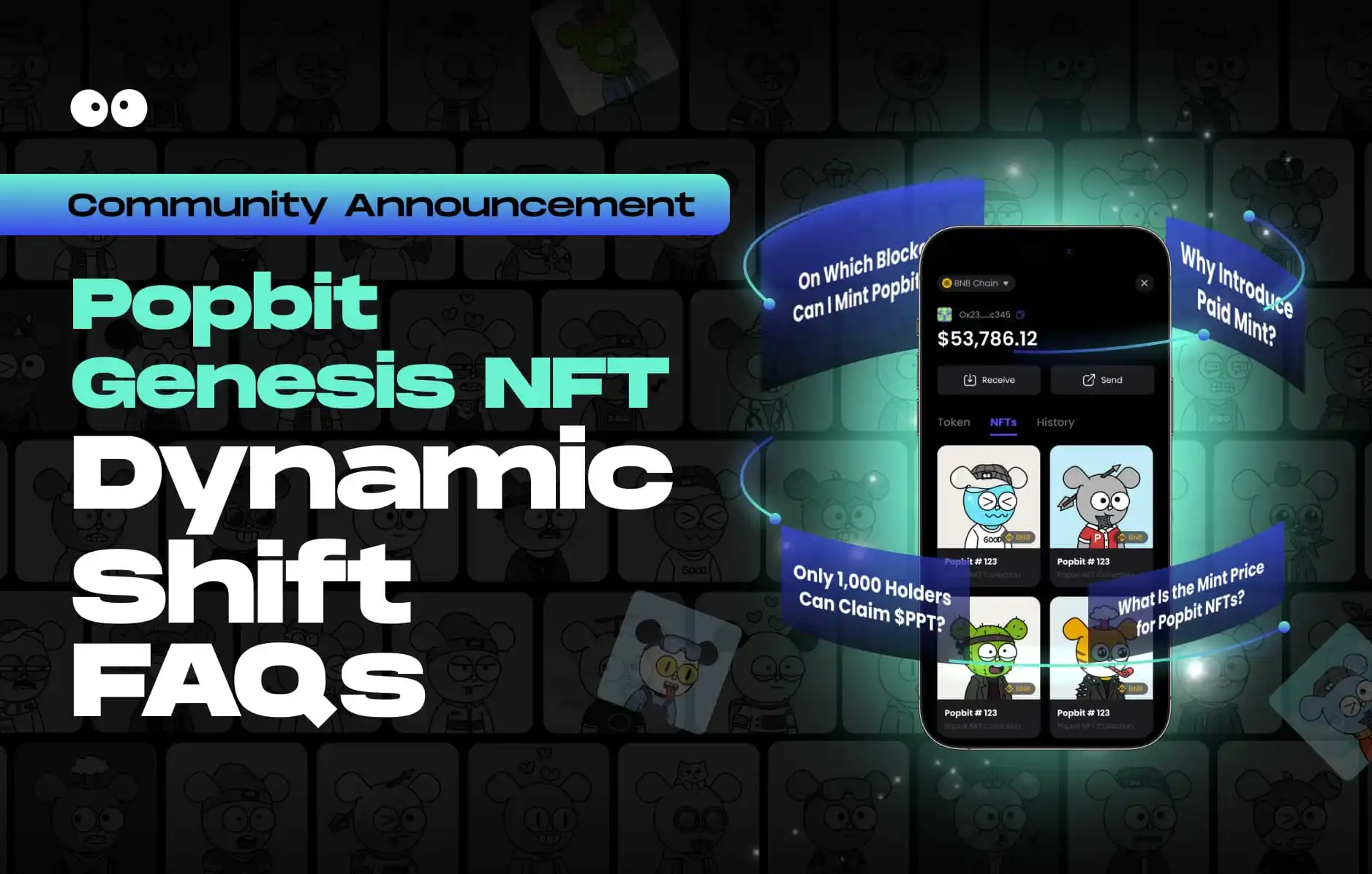 Community Announcement: Popbit Genesis NFT Dynamic Shift FAQs