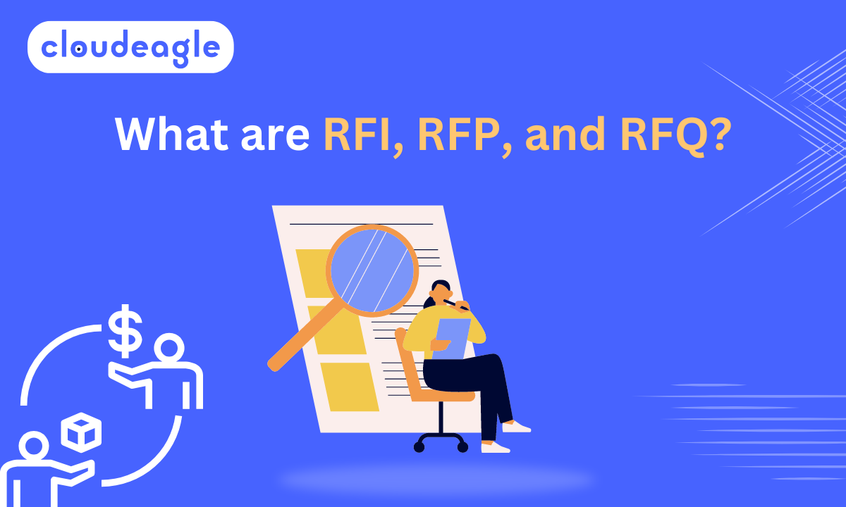 What are RFI, RFP, and RFQ?