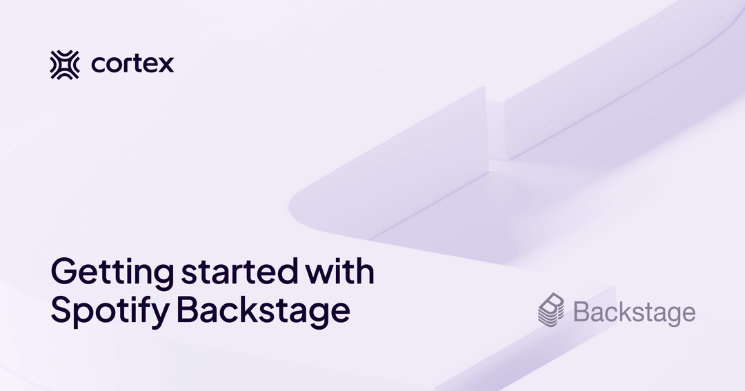 Getting started with Spotify Backstage | Cortex