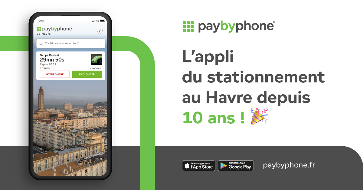 PayByPhone fête ses 10 ans de présence au Havre