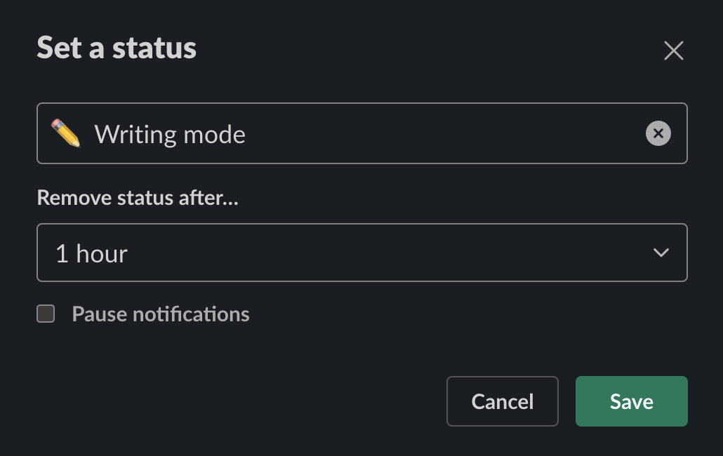How to change your Slack status to away or busy | Clockwise