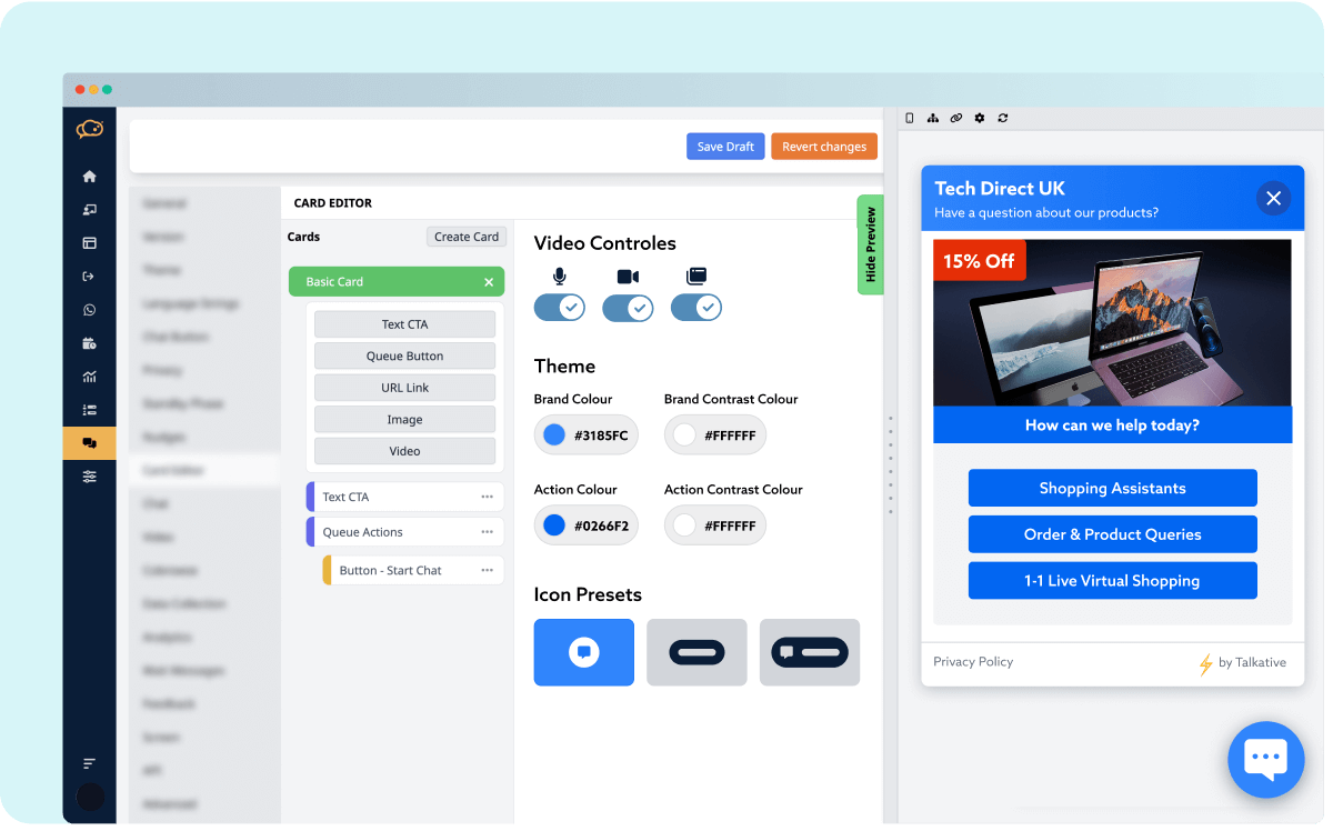 Talkative: Scale B2C Customer Service With AI Chat, Bots, Video, and More