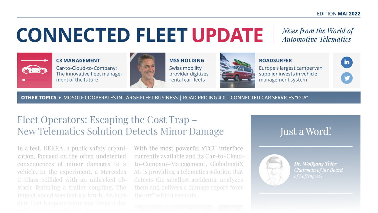 Connected Fleet Update 05/2022 ab sofort verfügbar