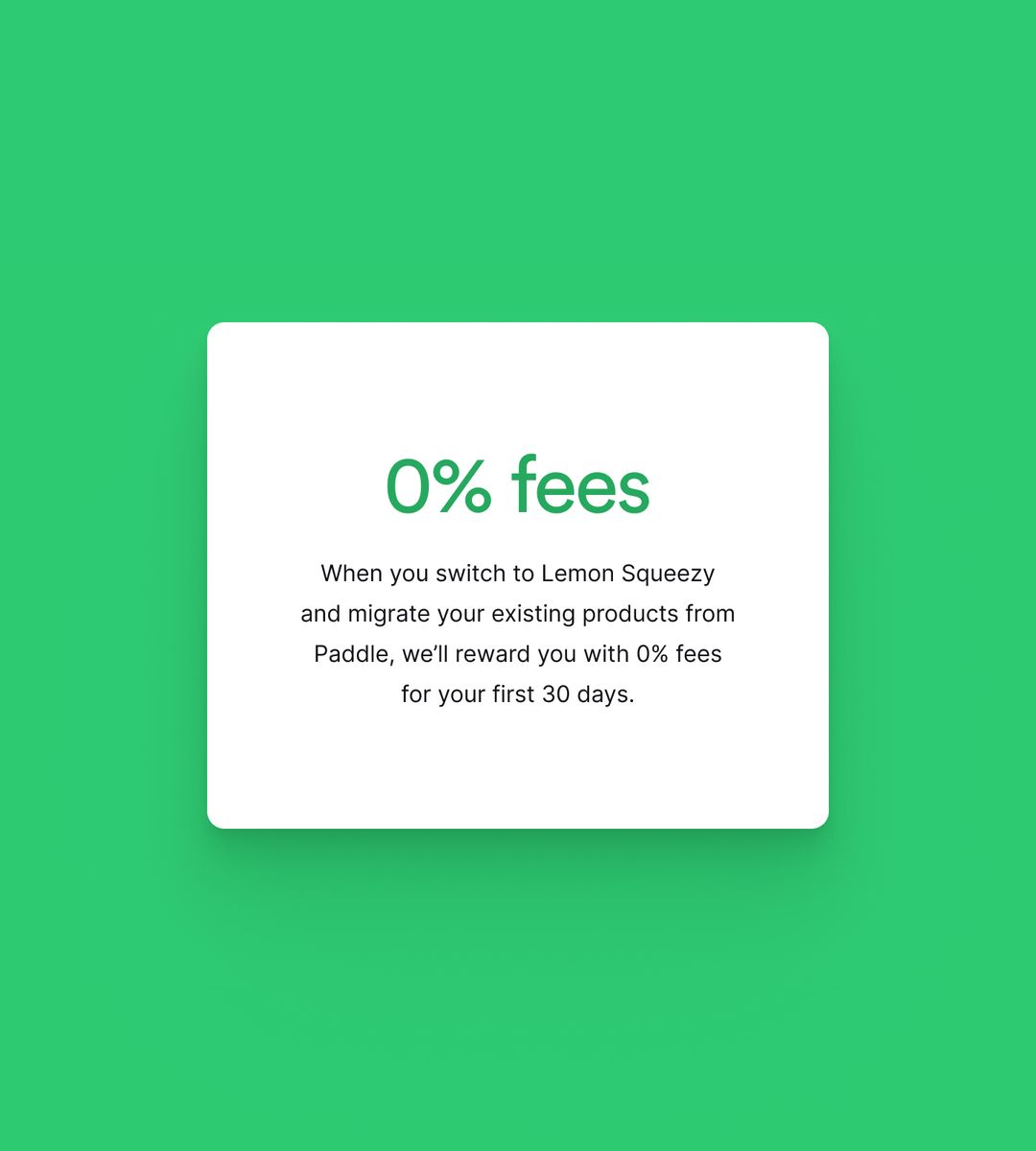 Paddle Alternative • Lemon Squeezy