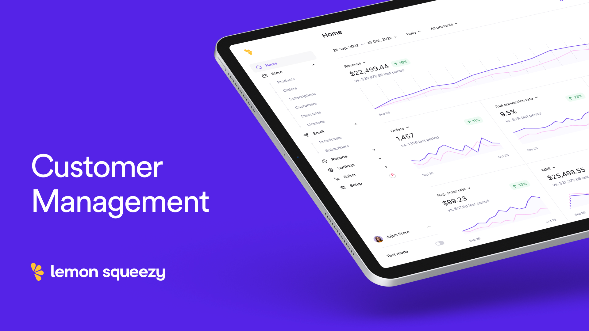 Customer Management • Lemon Squeezy