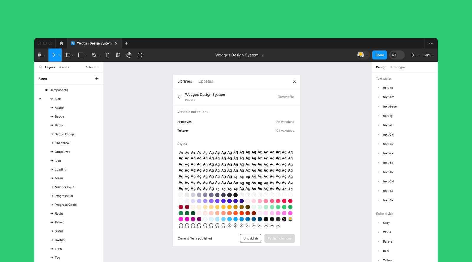 Wedges — Design System for Figma • Lemon Squeezy
