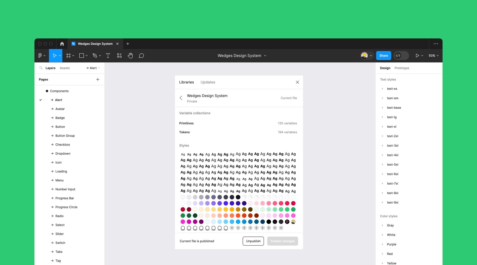 Wedges — Design System for Figma • Lemon Squeezy