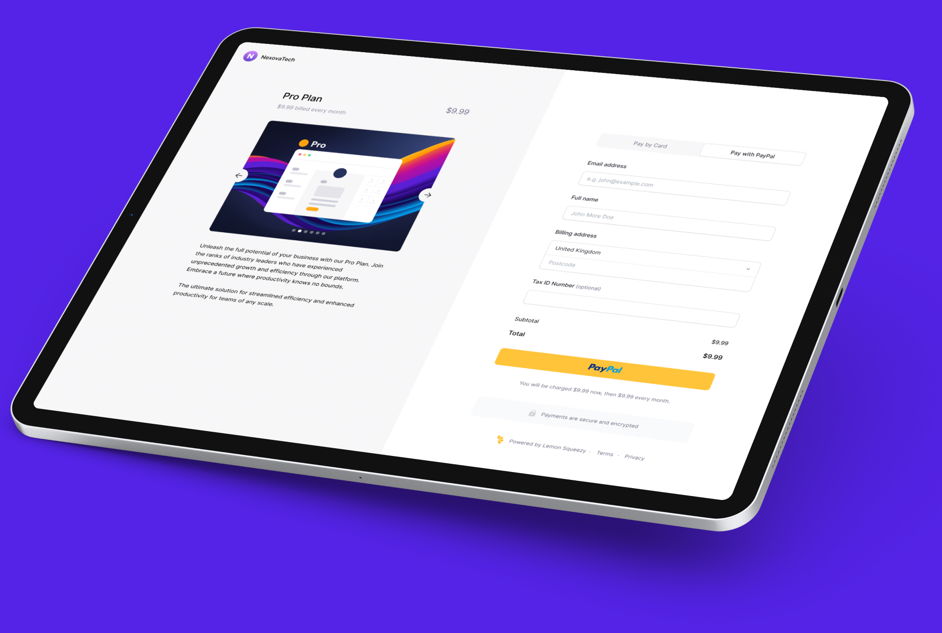 PayPal Subscriptions