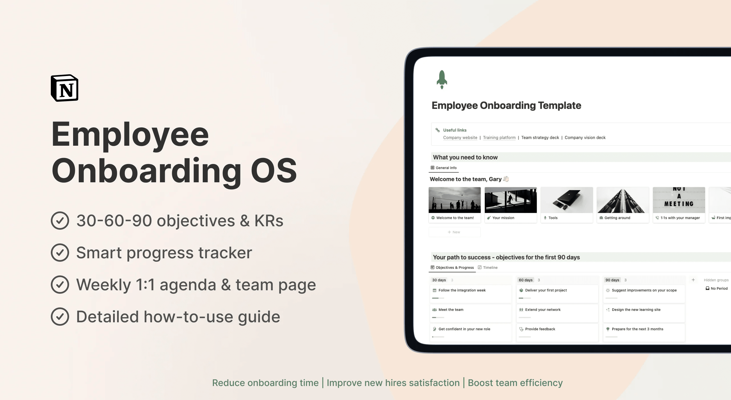 Employee Onboarding OS - Notionland Template Gallery