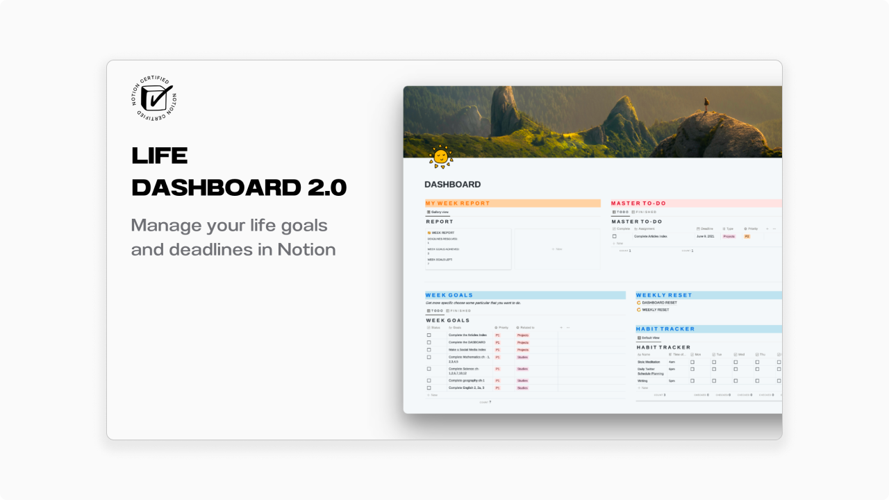 The 5 Best Notion Productivity templates - Notionland Blog
