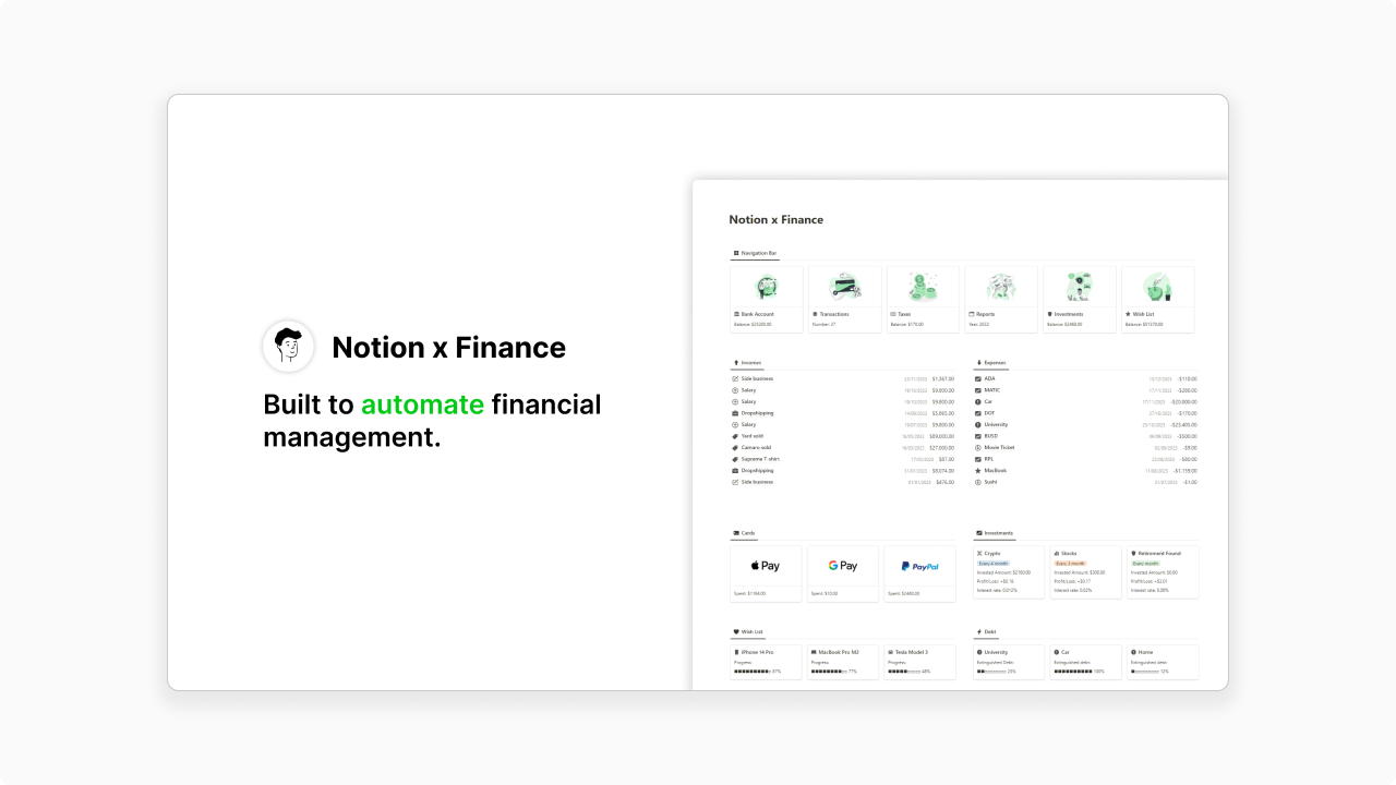 10 Notion Templates for Managing Finances - Notionland Blog