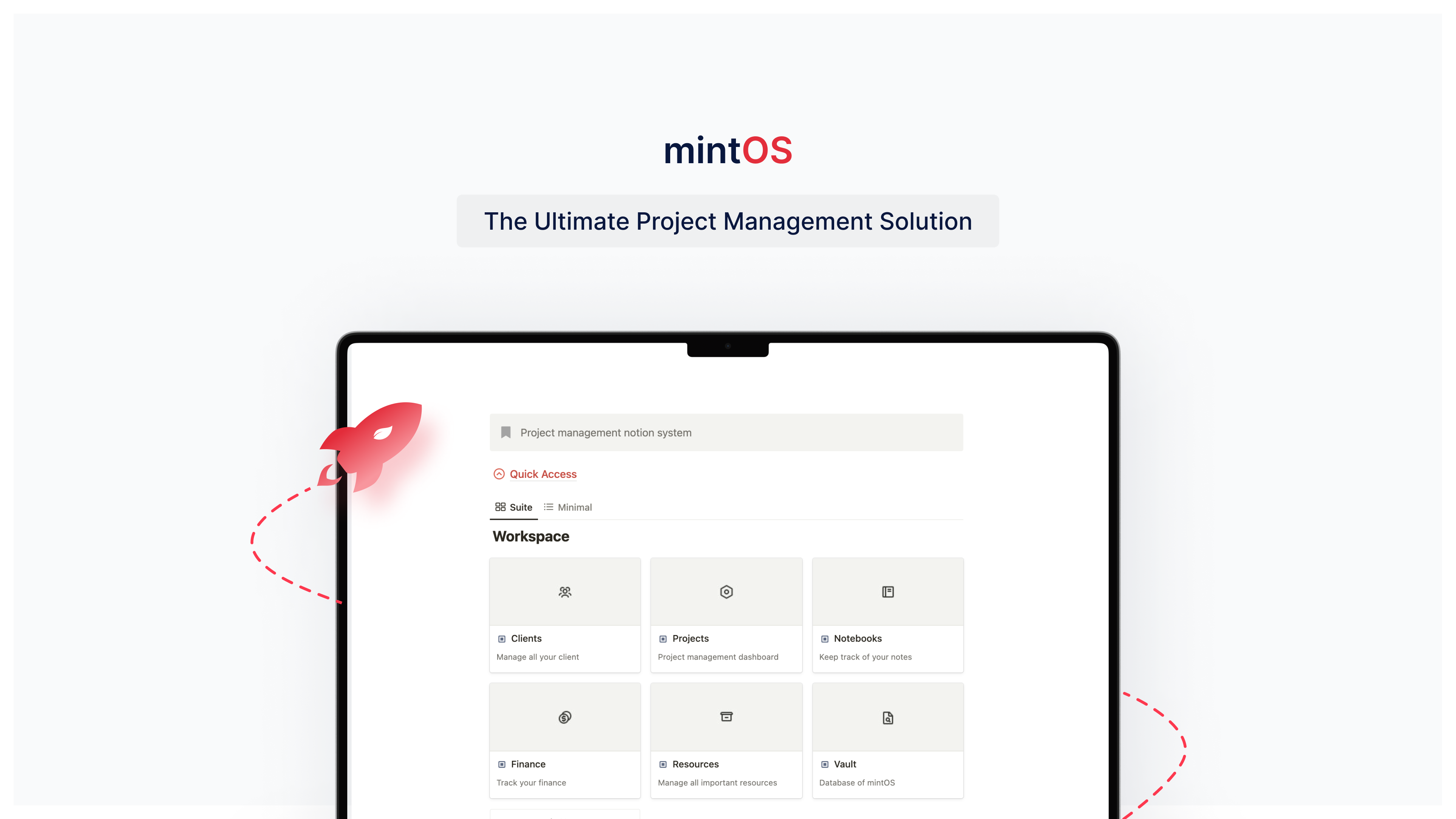 Mint OS : Project Management - Notionland Template Gallery