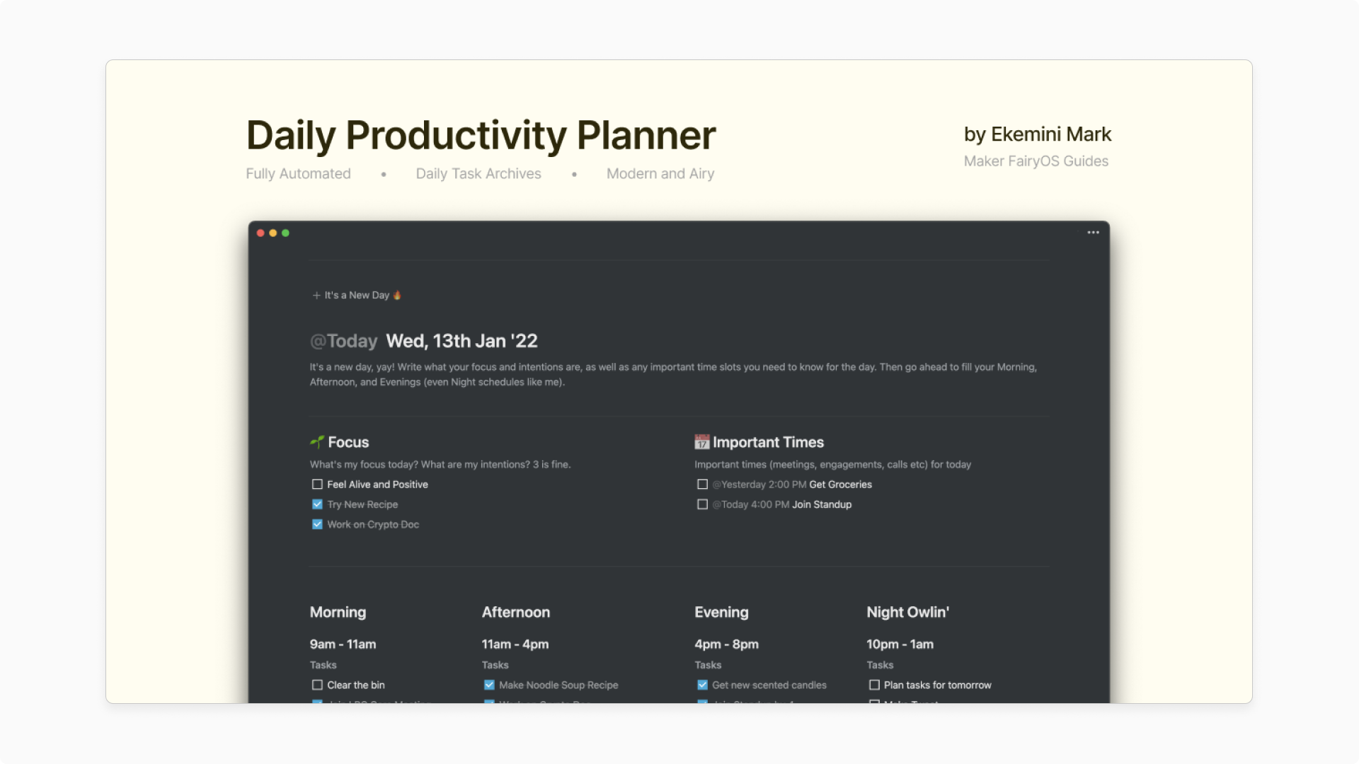 The Best 15 Notion Daily Planner Templates - Notionland Blog