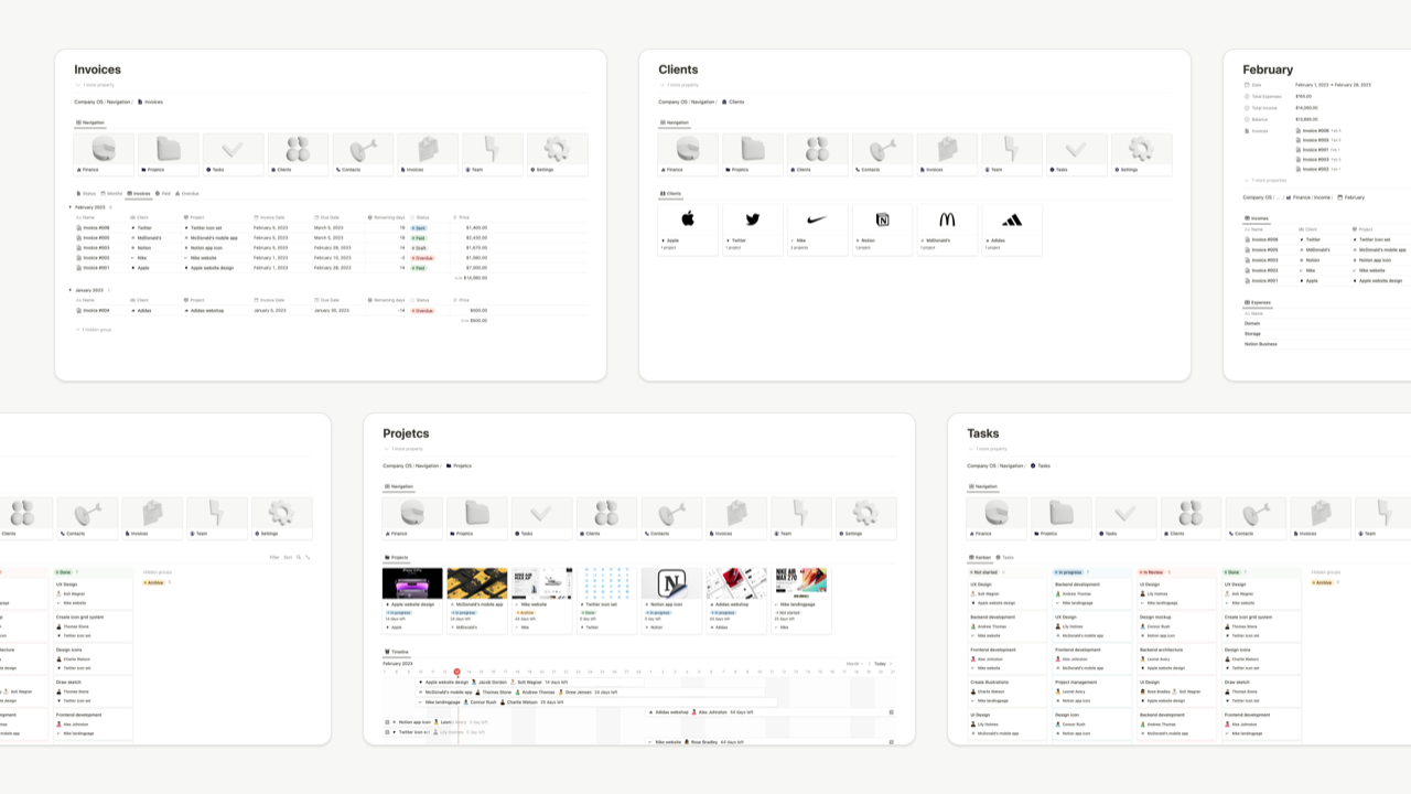 Notion Company OS - Notionland Template Gallery
