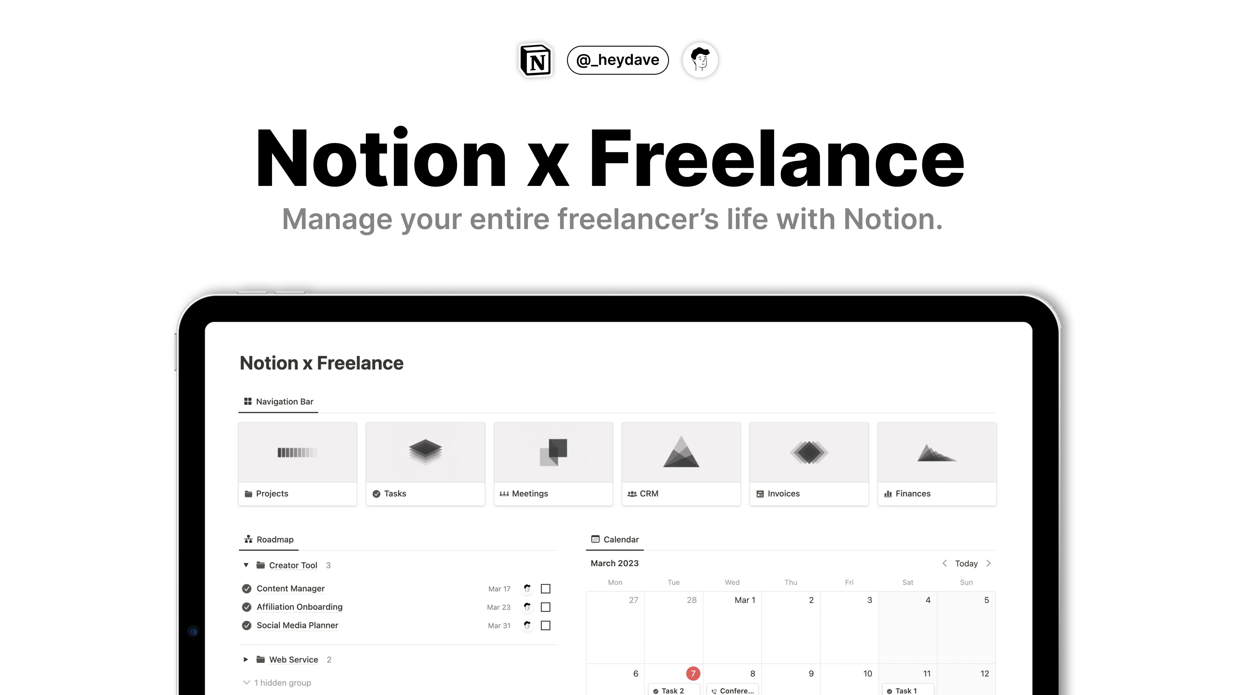 Notion x Freelance - Notionland Template Gallery