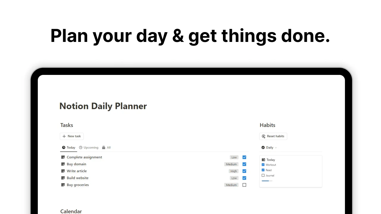 Notion Daily Planner - Notionland Template Gallery