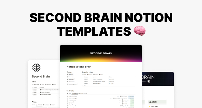 The Best Notion Second Brain Templates - Notionland Blog
