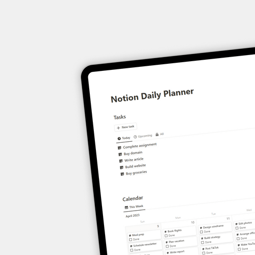 Notion Daily Planner