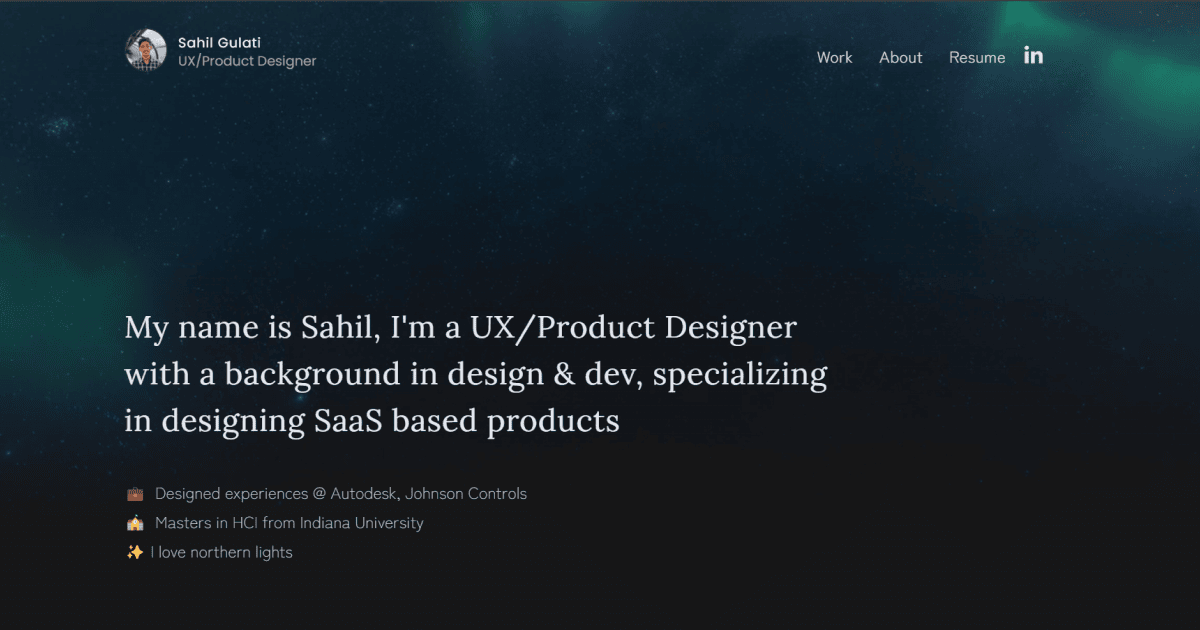 Sahil Gulati - Design Portfolio