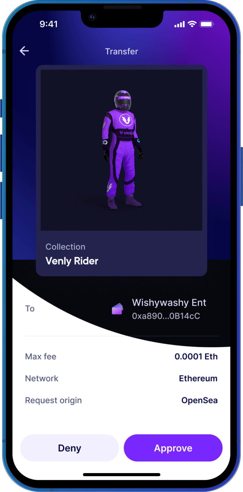 Venly Mobile App - Enhanced Security for Crypto Transactions