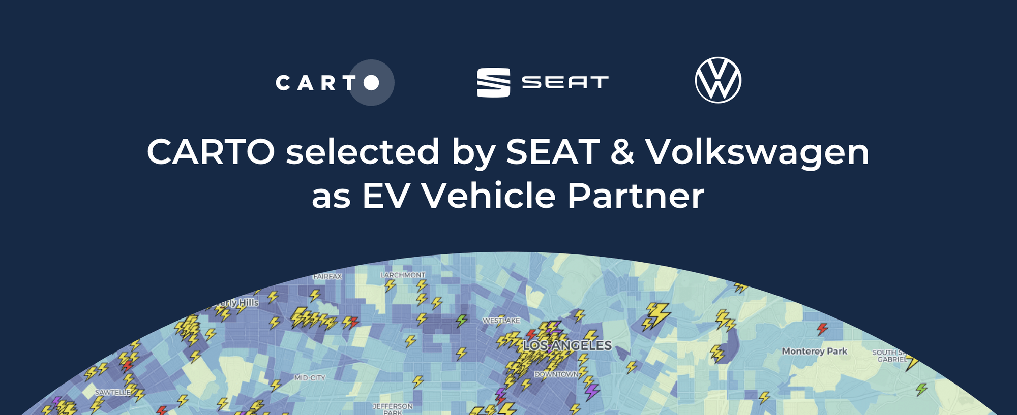 CARTO selected by SEAT & Volkswagen as key EV Vehicle Partner