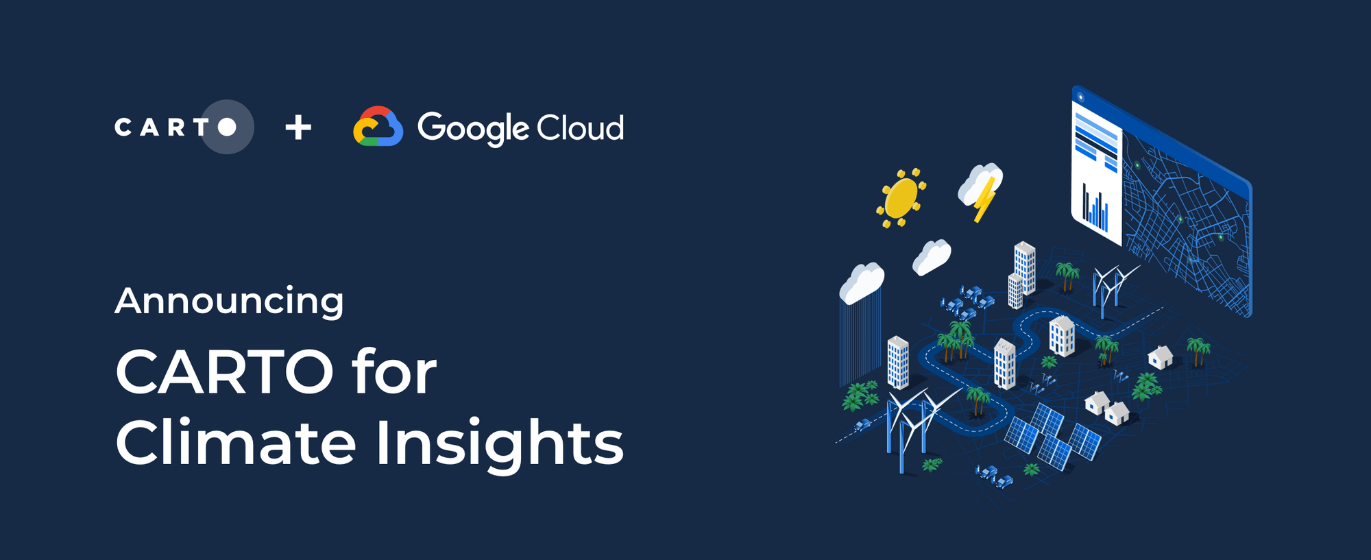 CARTO and Google Cloud Announce Climate Insights for Infrastructure