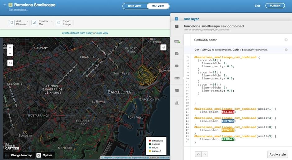 Map of the Week: Mapping scent in Cityscapes
