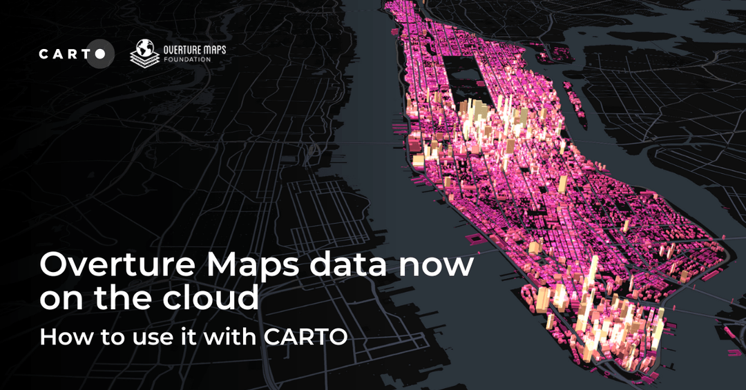 Overture Maps data now on the cloud: how to use it with CARTO