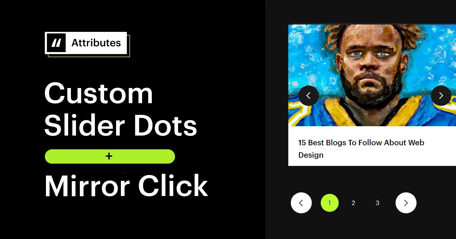 Custom Slider Dots + Mirror Click Custom Slider Dots + Mirror Click
