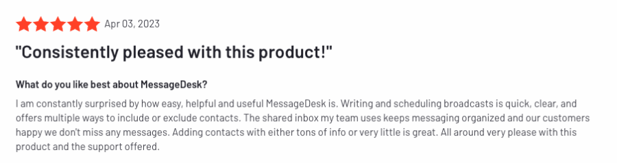 Pricing - MessageDesk