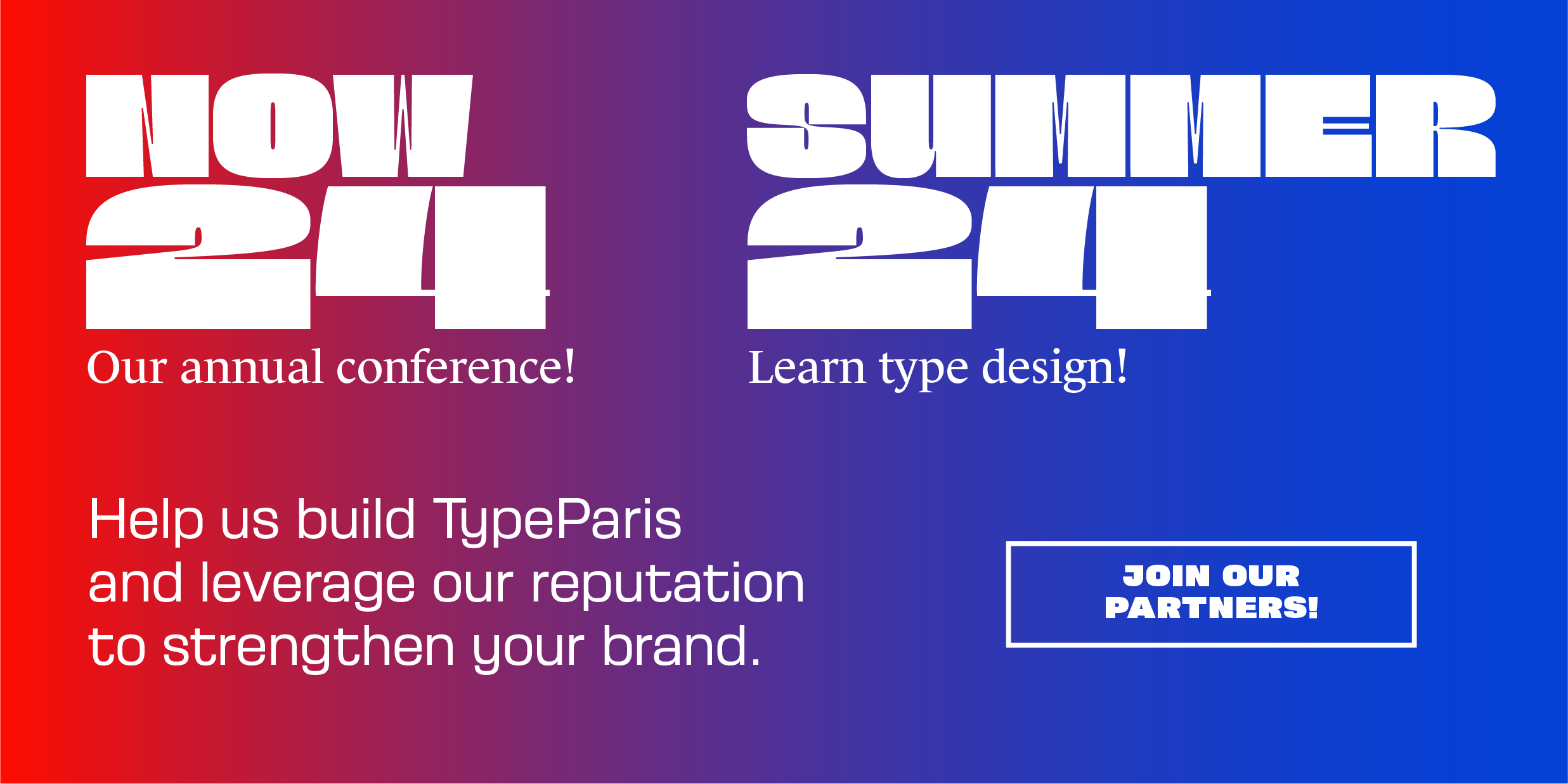 Join as TypeParis partner