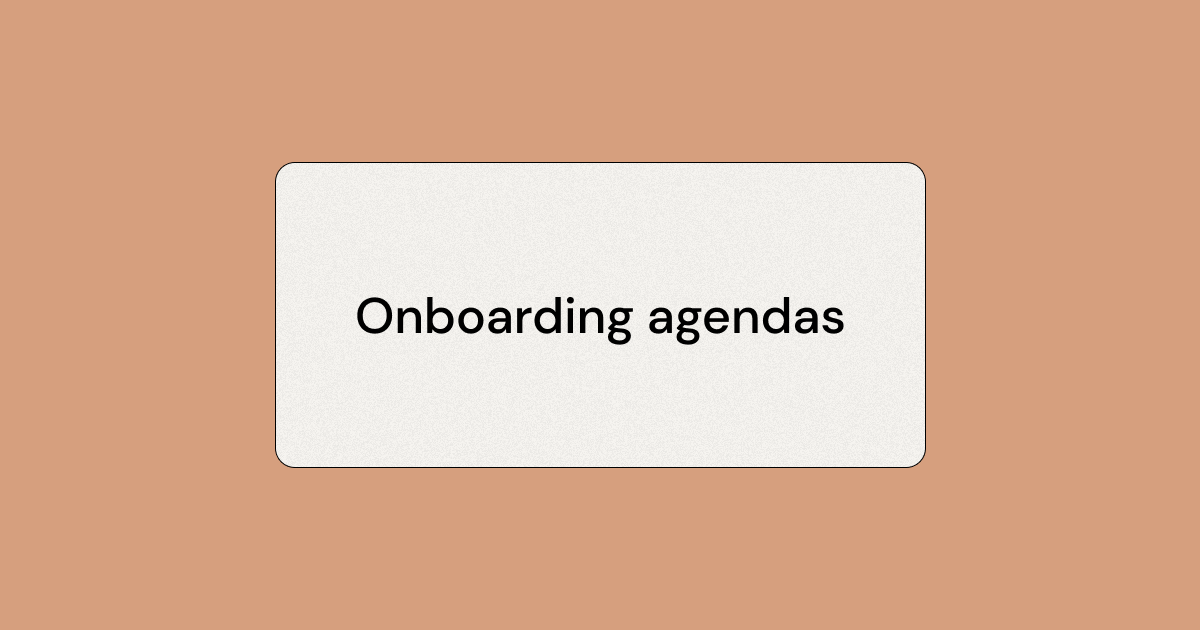 Use This Example Agenda For Your Next New Hire's First Week